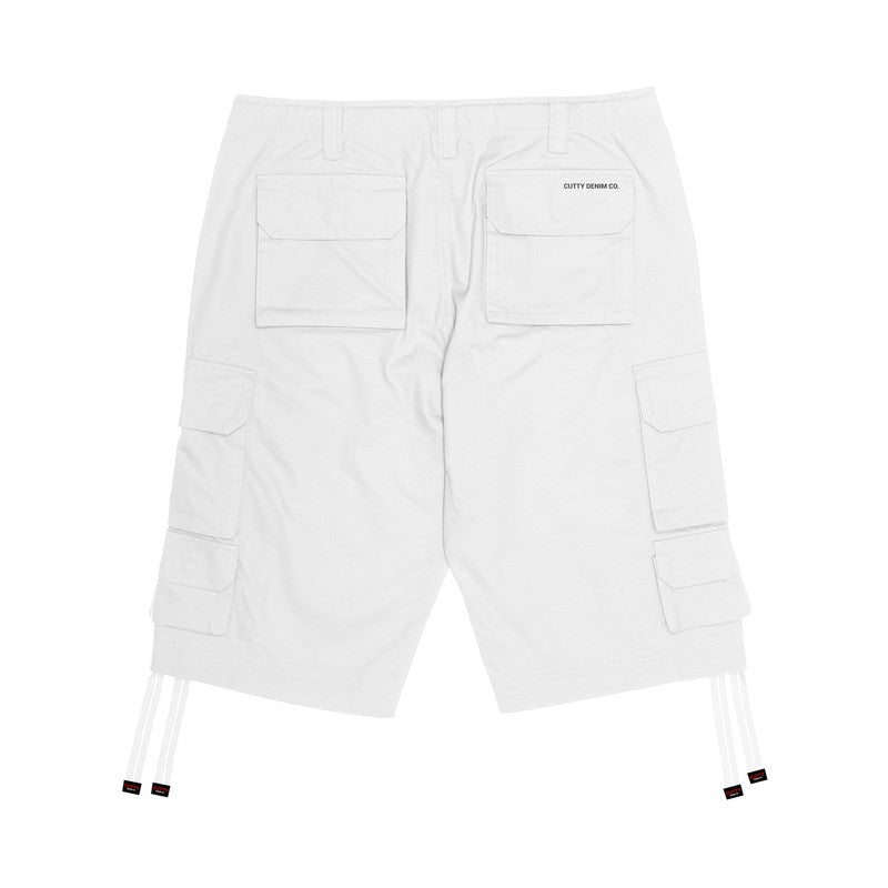 Cutty Mens Multi Pocket short- White – Orkini Clothing