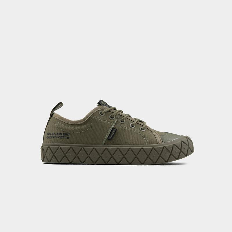 Palladium Ace Kids Lo Supply - Olive Night – Orkini Clothing