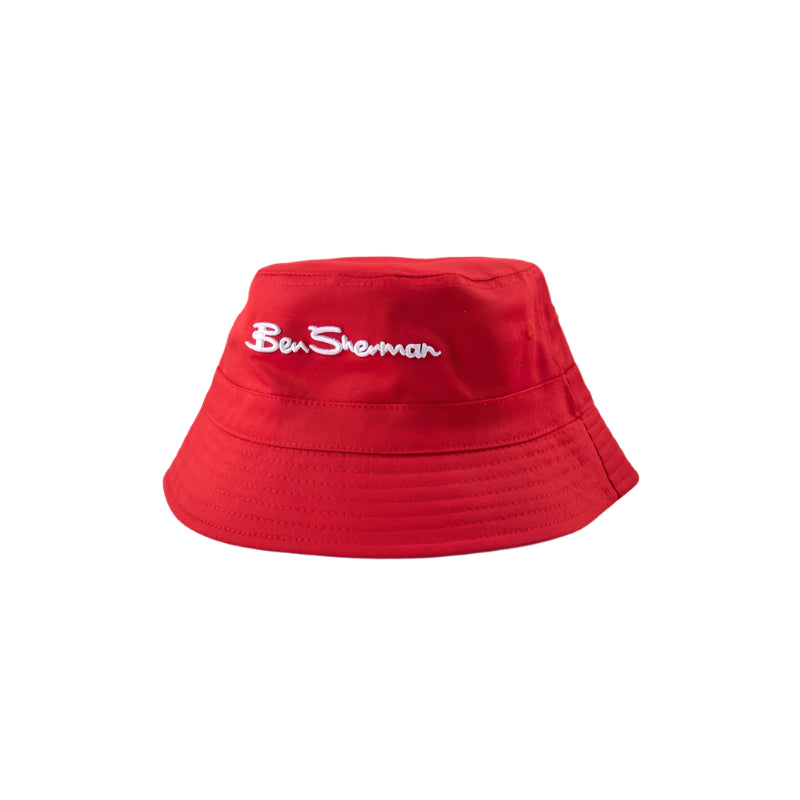 Mens Ben Sherman Bucket hat -Red – Orkini Clothing